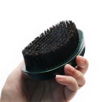 China Wooden Handle Custom 360 Curved Wave Brush For Boar Bristle Men'S Hair Styling Tool for sale
