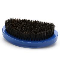 China Custom Blue Bent Wave Brush Curve For 360 Soft Boar Bristle For Hair Growth Style for sale