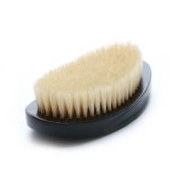 China Black Wooden Wave Brush Extra Soft White Boar Bristle For Hair Growth Style for sale