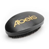 China Customise 360 Curved Wave Brush Smooths Hair Grooming Beard With Boar Bristle for sale
