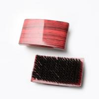 China White Boar Bristle Square Wave Brush Customized Red Grain Beard Detangling Brush for sale