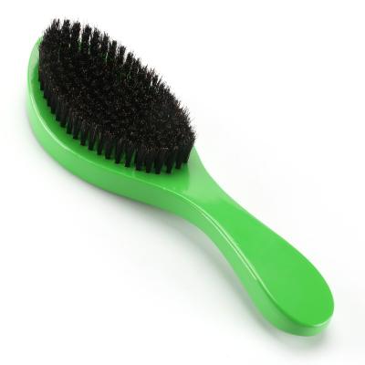 China 100g Boar Bristle Beard Brush 360 Curved Brush For Men Customized Color for sale