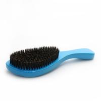 China Customized Logo Wood Boar Bristle Brush Abeis Professional Brush for 360 Curved Waves for sale