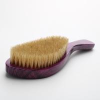 China Natural Beech Wooden Premium Wave Brush With Boar Bristle / Nylon for sale