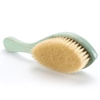 China Customization Logo Curved 360 Wave Comb Boars Hair Beard Brush Lightweight for sale