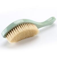 China Customization Logo Curved 360 Wave Comb Boars Hair Beard Brush Lightweight for sale