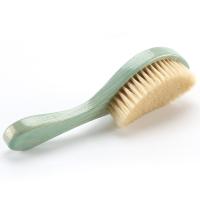 China Customization Logo Curved 360 Wave Comb Boars Hair Beard Brush Lightweight for sale