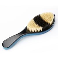 China Boar Bristle Long Handle360 Wave Brush Hard Custom Logo Hair Brush For Men for sale