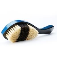 China Boar Bristle Long Handle360 Wave Brush Hard Custom Logo Hair Brush For Men for sale
