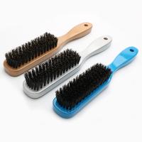 China Abeis Men 360 Wave Brush Bright PU Custom Color Bristle Shape with Wooden Handle for sale