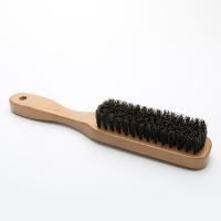 China Abeis Men 360 Wave Brush Bright PU Custom Color Bristle Shape with Wooden Handle for sale