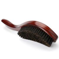China Beach Wood Handle Men's Beard Brush 360 Curved Wave Brush for a Sleek and Defined Look for sale