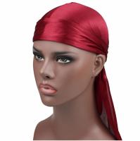 China 360 Waves Silk Durag Headcover Custom Logo Velvet Wave Cap for sale