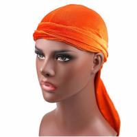 China Customized Velvet Wave Durag Cap Bonnet for 360 Wave Headcover for sale
