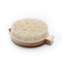 China Holmwood Round Body Detox Skin Brush Boar Bristle Body Brush Soft for sale