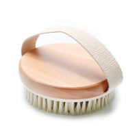 China Holmwood Round Body Detox Skin Brush Boar Bristle Body Brush Soft for sale