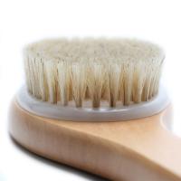 China Exfoliating Dry Body Bath Shower Brush Chicken Legs Shape Natural Wooden Nylon for sale
