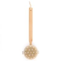 China Detachable Body Bath Brush Vegan Dry Body Brush With Massage Beads Holmwood Handle for sale