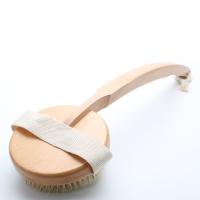 China Beech Wood Sisal Bristles Exfoliating Dry Brush For Dry Skin Cleansing for sale