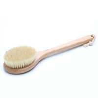 China Beech Wood Sisal Bristles Exfoliating Dry Brush For Dry Skin Cleansing for sale