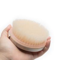 China Cruelty Free Fiber Bristle Brush Massage Brush For Body Cellulite Exfoliating for sale