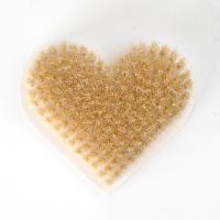 China Customizable Bath Shower Brush Heart Shaped Dry Skin Exfoliating Massaging for sale