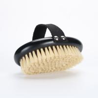 China Black Dry Skin Body Bath Shower Brush Customized Color For Cellulite Detoxifier for sale
