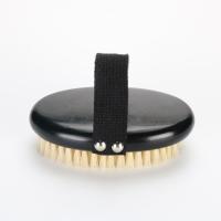 China Black Dry Skin Body Bath Shower Brush Customized Color For Cellulite Detoxifier for sale