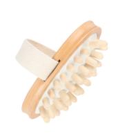 China Body Cleansing Boar Bristle Bath Brush For Dry Skin Massage And Shower Scrubbing for sale