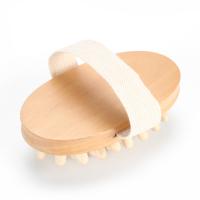 China Body Cleansing Boar Bristle Bath Brush For Dry Skin Massage And Shower Scrubbing for sale