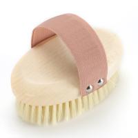 China Customized Dry Massage Brush Synthetic Fiber Nylon Mixed Bristle Body Brush for sale