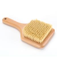 China Lightweight Bath Body Brush Vegan Sisal Long Handled Shower Brush for sale