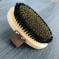 China Copper Fiber Body Dry Brush Mixed Boar Horse Bristle Brush Customize Logo for sale