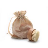 China Natural Hard Boar Bristle Wood Beard Brush Set for Men's Hair Grooming Kit for sale