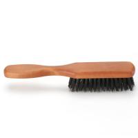 China Custom LOGO Mens Grooming Kit 100% Natural Beech Wood Grade Beard Brush and Comb Set for sale