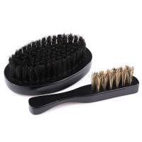 China Beach Wood 360 Wave Beard Brush And Comb Kit Anti Static Customized Grooming Needs for sale