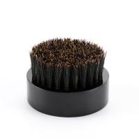 China Customized Boar Bristle Beard Brush Round Men Moustache Brush Durable for sale