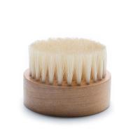 China Customized Boar Bristle Beard Brush Round Men Moustache Brush Durable for sale