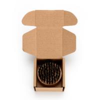 China Customized Boar Bristle Beard Brush Round Men Moustache Brush Durable for sale