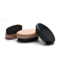 China Private Label Men'S Beard Comb And Brush Set 100% Boar Bristle Beard Brush Gift Set for sale