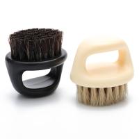 China Fade Brush Boar Bristle Finger Beard Brush for Men's Grooming Shaving for sale