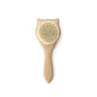 China Baby Hair Brush Goat Wood Toddler Bath Brush And Comb Kit for sale