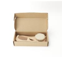 China Baby Hair Brush Goat Wood Toddler Bath Brush And Comb Kit for sale