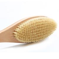 China Natural Sisal Exfoliating Dry Brush Plant Cactus Wooden Massage Body Brush for sale