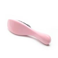 China Pink Curved Smoothing Hair Brush Boar Bristle 360 Wave Brush for sale