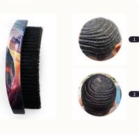 China Custom Wooden Boar Bristle 360 Wave Brush for Men for sale