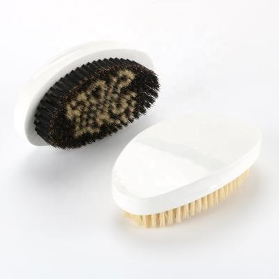China Custom Logo Beechwood Boar Bristle 360 Wave Brush for Beard and Hair for sale