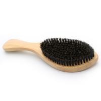 China Custom Logo Beech Wood 360 Wave Brush with Boar Bristle for Men for sale