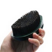 China Custom 360 Wave Brush with Boar Bristle and Beechwood Handle for sale
