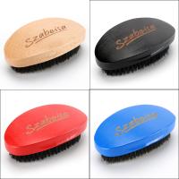 China Custom Logo 360 Wave Brush 12.7cm Beech Wood Boar Bristle for sale